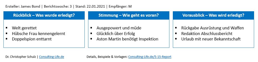 5-15 Report - Aufbau, Einsatz, Tipps, Beispiele & Vorlagen | Consulting ...